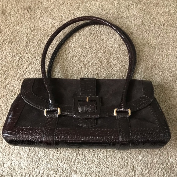 Ann Taylor | Bags | Ann Taylor Dark Brown Handbag | Poshmark